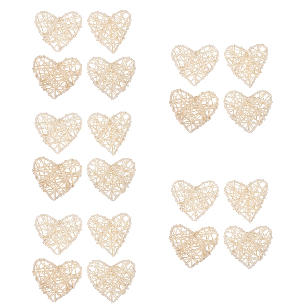 5 Count Rattan Lampshade Creative Props Heart Shaped Balls - Walmart.com