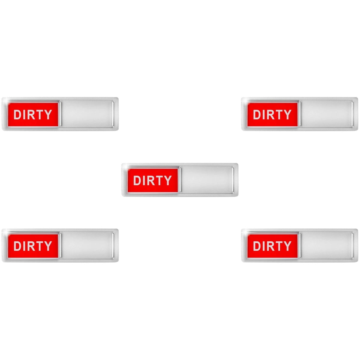 5 Count Refrigerator Magnet Dishwasher Clean Dirty Sign Washing Machine ...