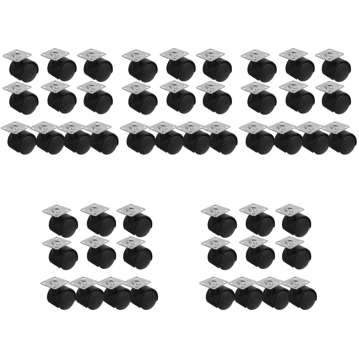 5 Count Removable Wagon Furniture Casters Tops Plate Wheels Portable ...