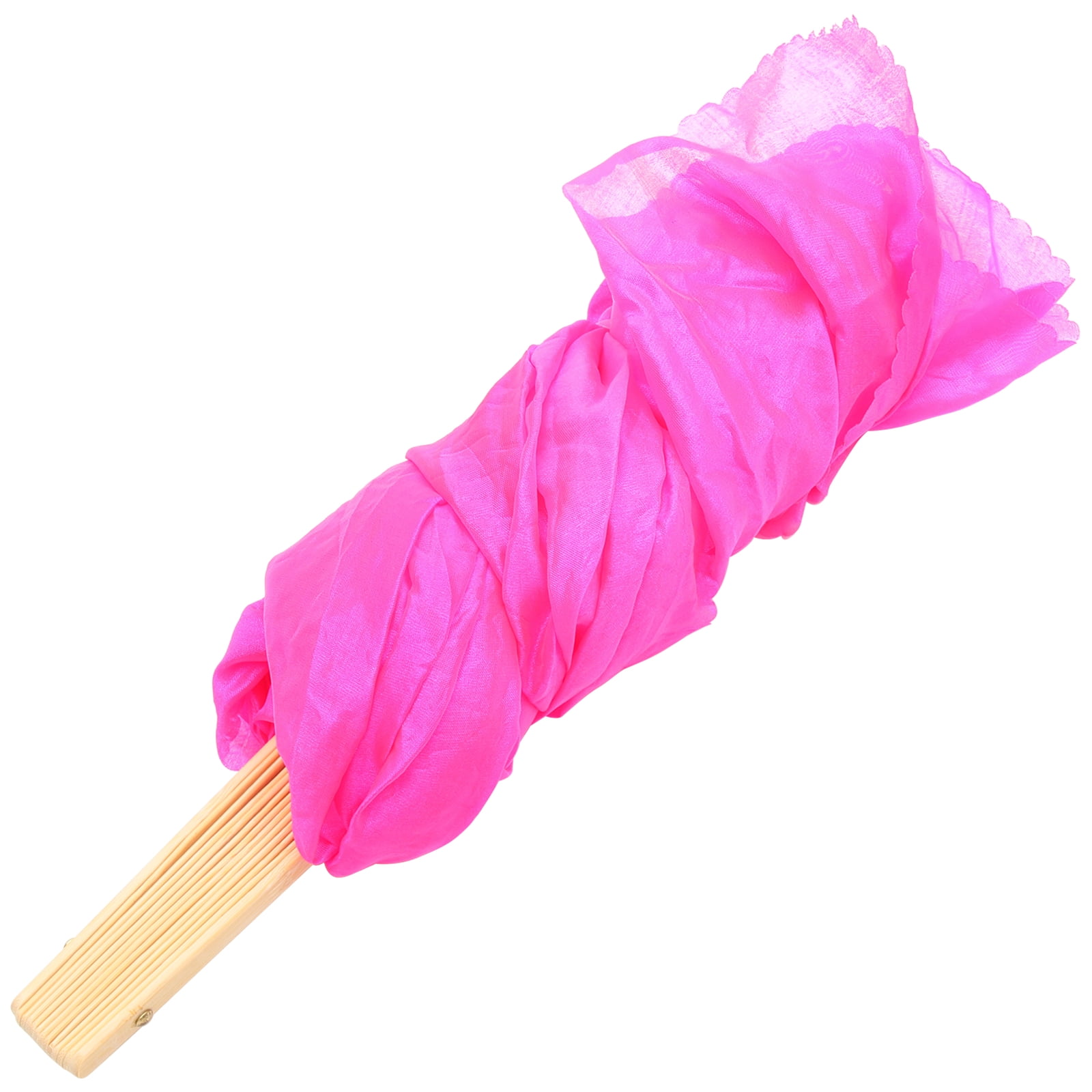 5 Count Satin Dance Fan Womens Scarf Dance Folding Fan Stage ...