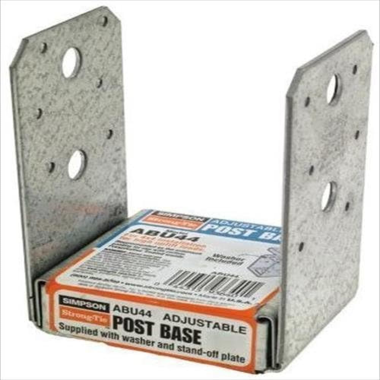 (5 Count) Simpsong Strong-Tie ABU44 / ABU44Z 4 x 4 Adjustable Post Base ...