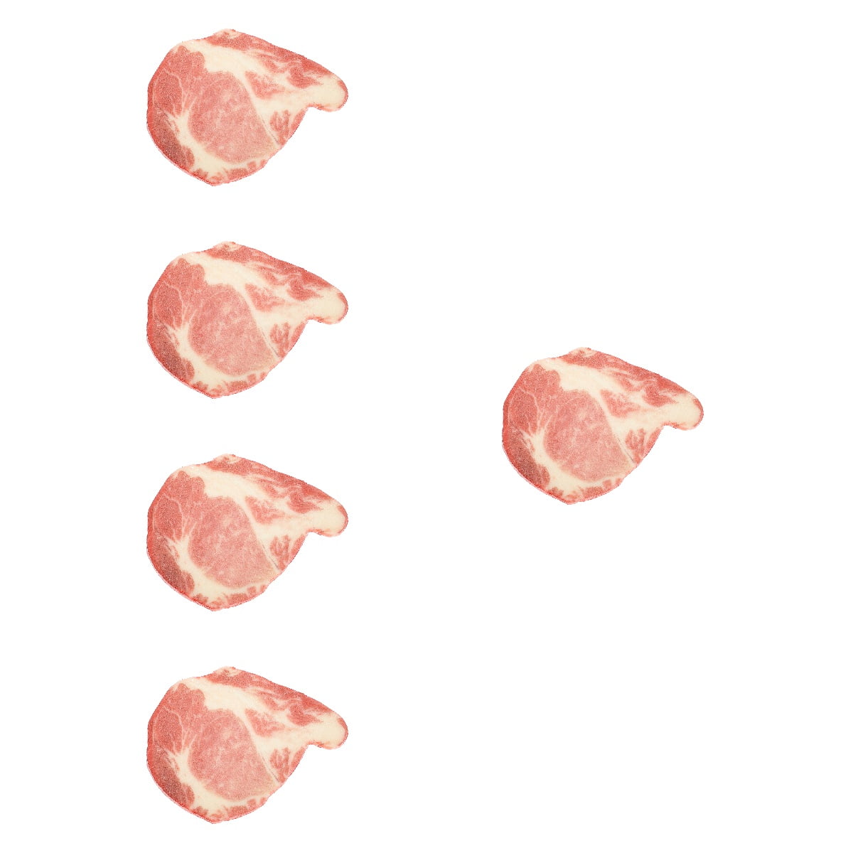 5 Count Simulation Beef Model Fake Food Realistic Cake for Display Toy ...