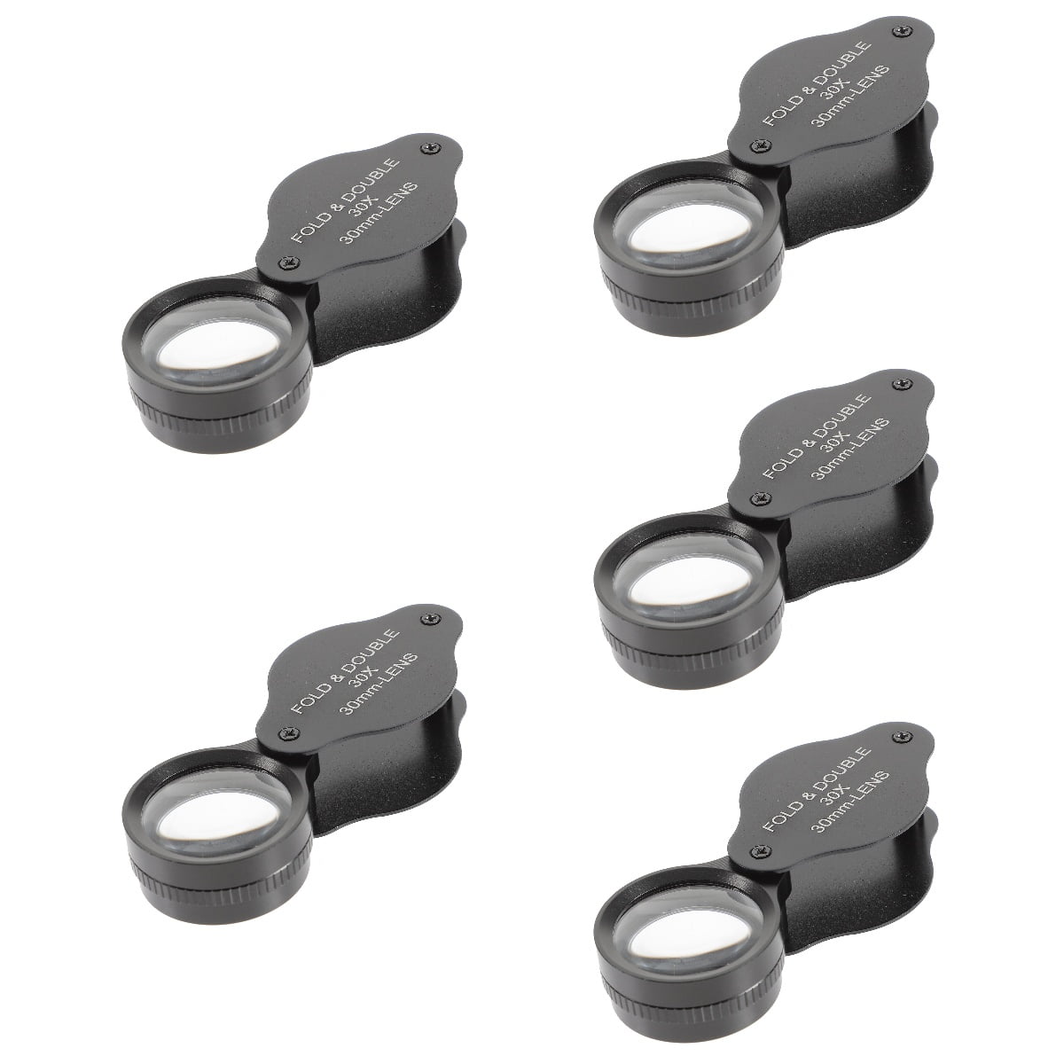 5 Count Slat Pin Folding Glass X Magnifier Portable Travel - Walmart.com