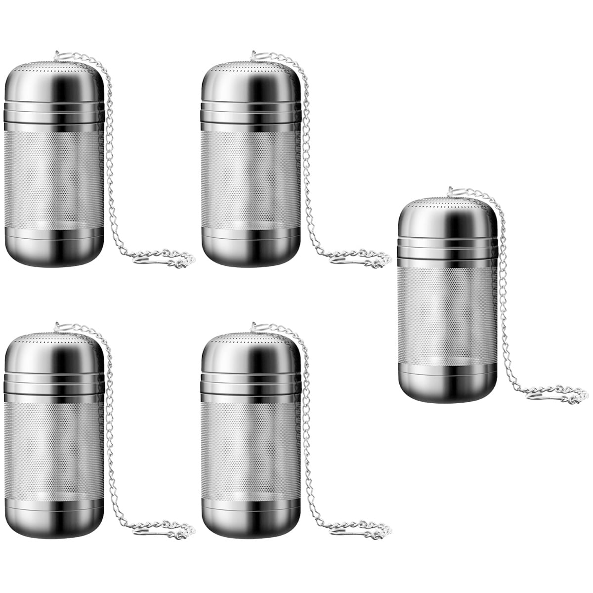 5 Count Stainless Steel Stew Cage Spices Loose Tea Multipurpose Dregs ...
