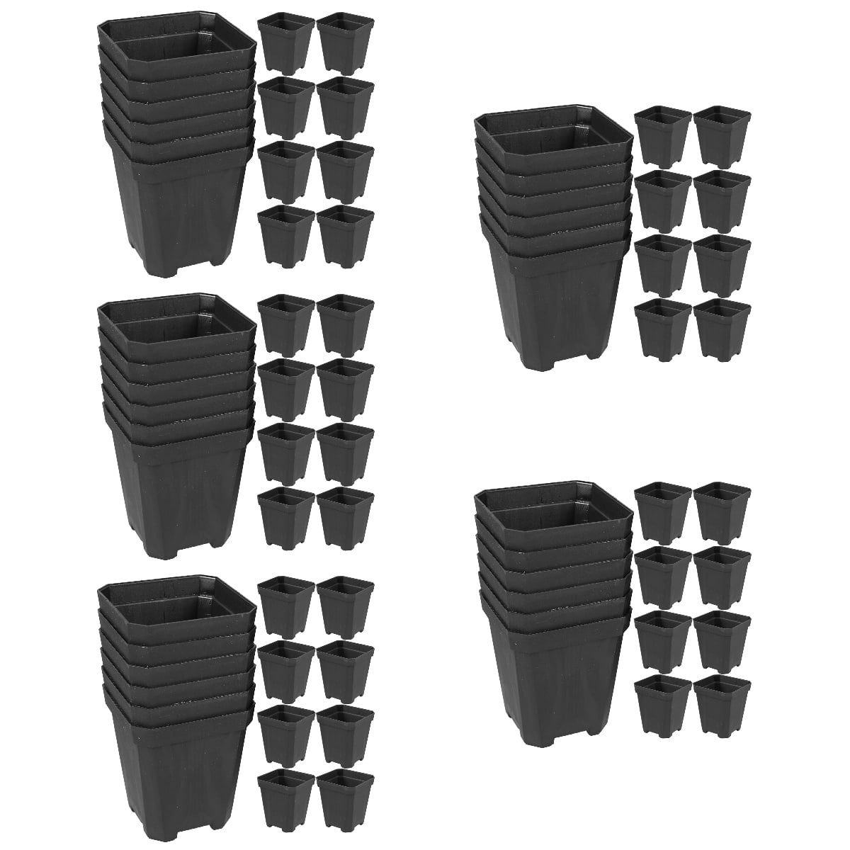 5 Count System Plant Pot with Drainage Small Gardening Pots Home Decor ...