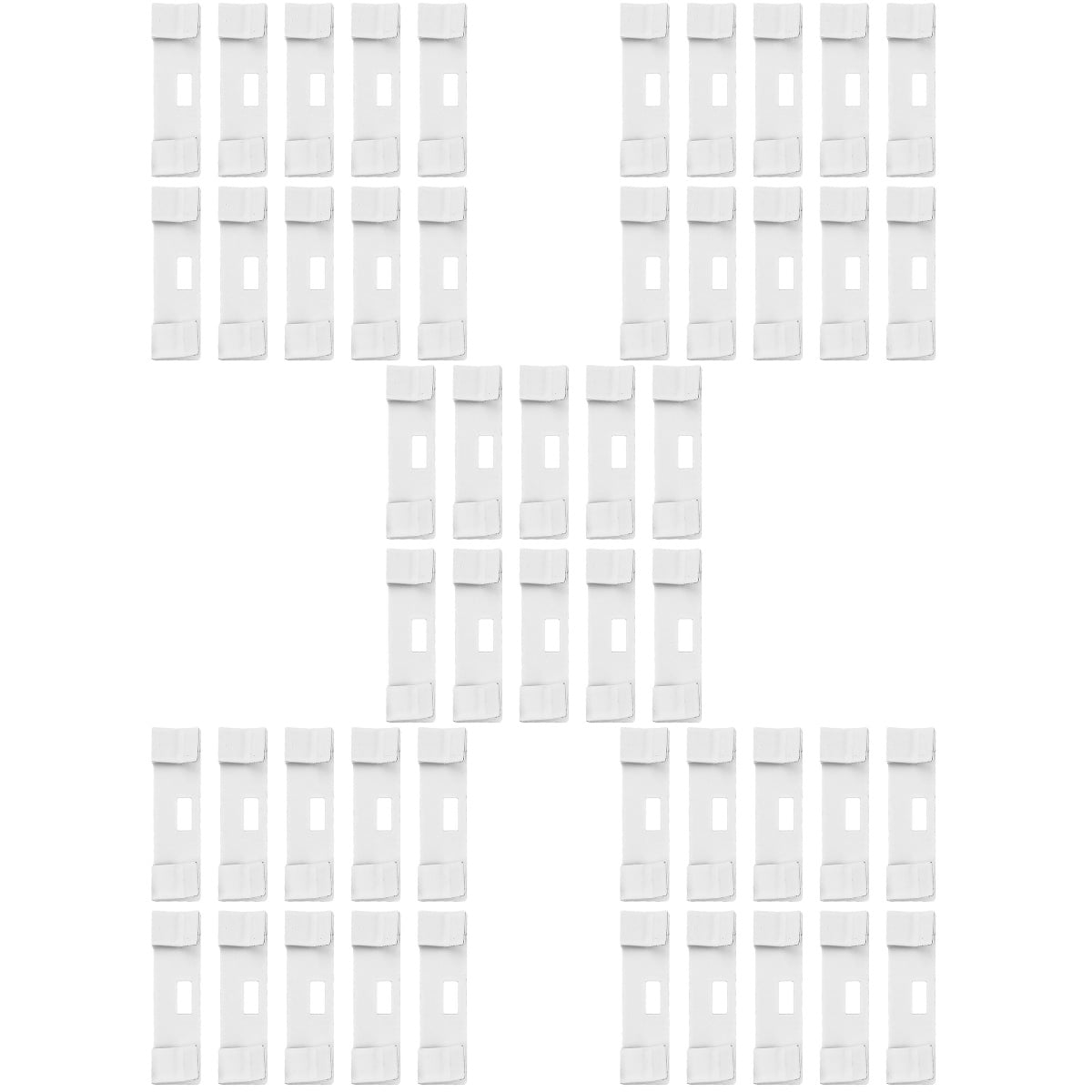 5 Count Tabs Vertical Shade Replacement Sheet White Blind Parts ...