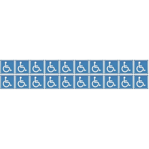 5 Count Template Eyeshadow Flag Disability Handicap Sign Man - Walmart.com