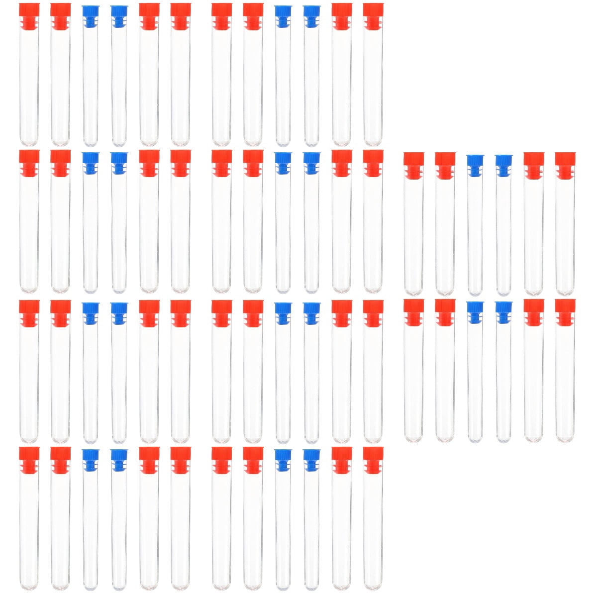 5 Count Test Tube Shot Plastic Clear Tubes Rack Mini Bottles Student ...