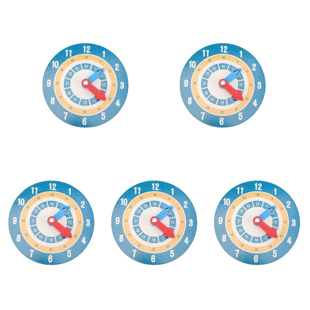 5 Count Time Teacher Gear Clock Teaching Aids Fine Grinding - Walmart.com