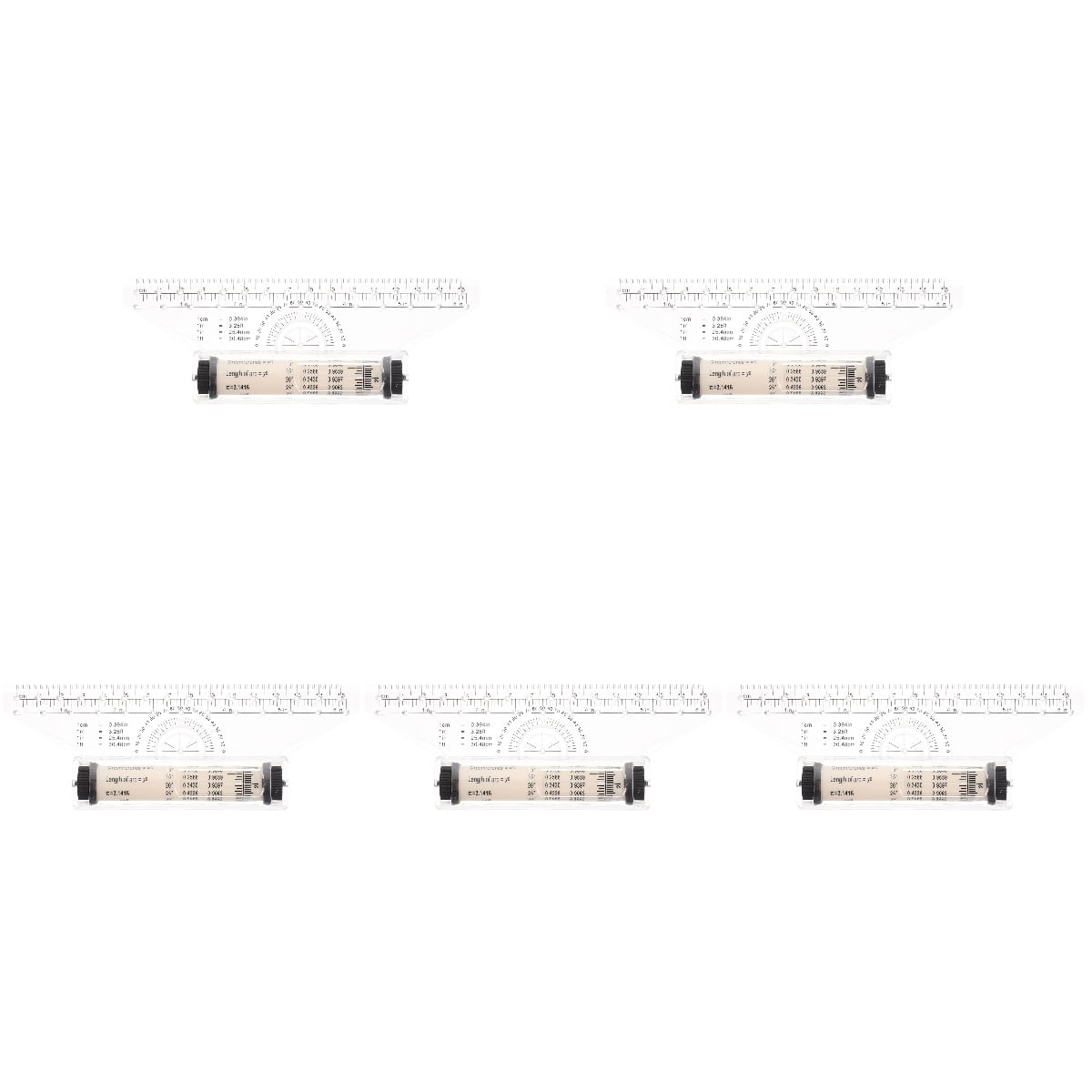 5 Count Universal Balance Ruler Roller Ruler Parallel Ruler Student 16 ...