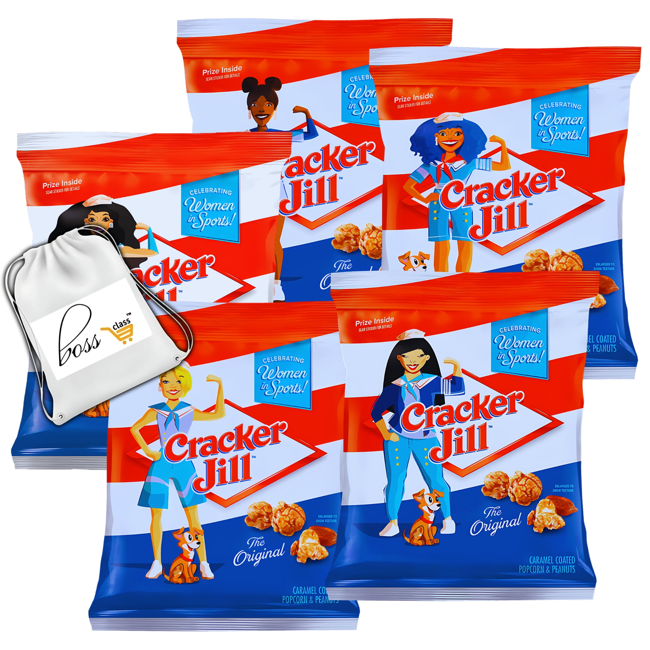 (5) Cracker Jill Variety Pack Celebrating Women in Sports Crunchy ...