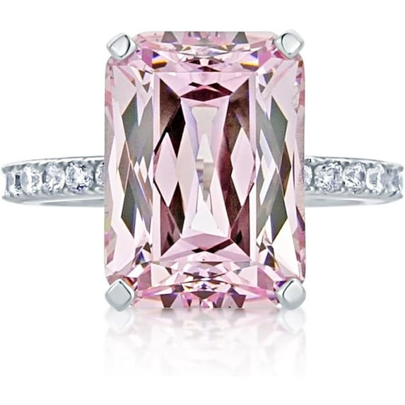 5 Cttw Pink Sapphire Gemstone Birthstone Engagement Ring For Women ...