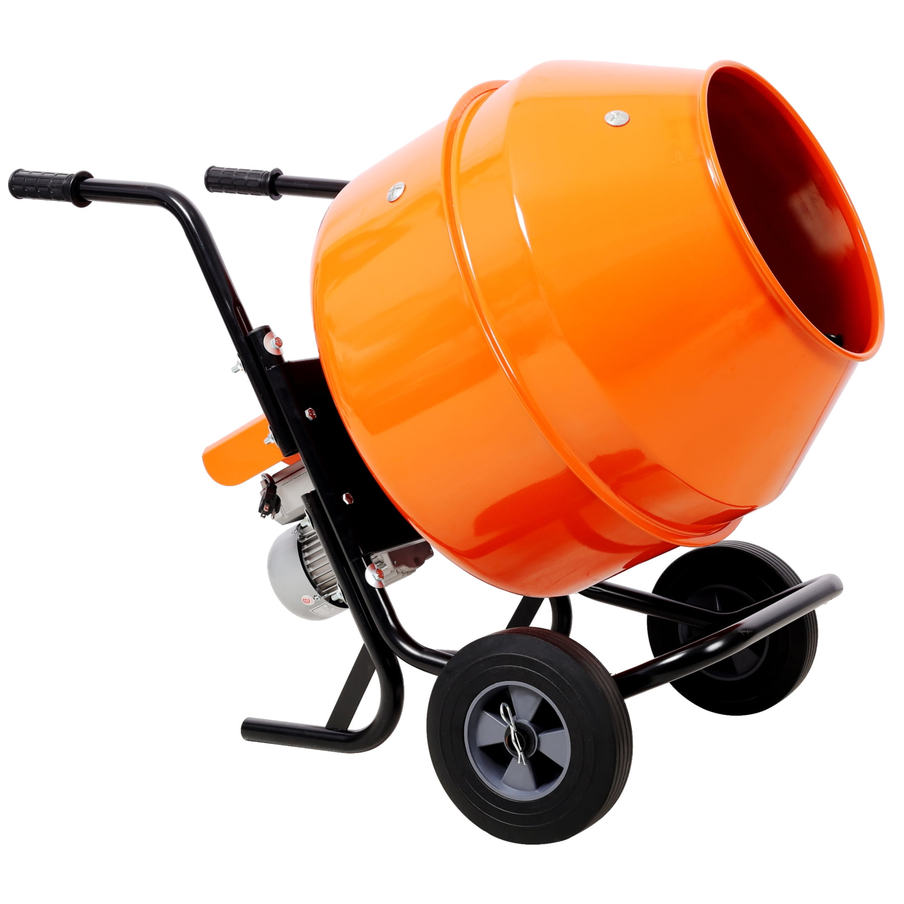 5 Cuft (150L) Horizontal Cement Mixer,Portable Electric Poly Drum,Wheel ...