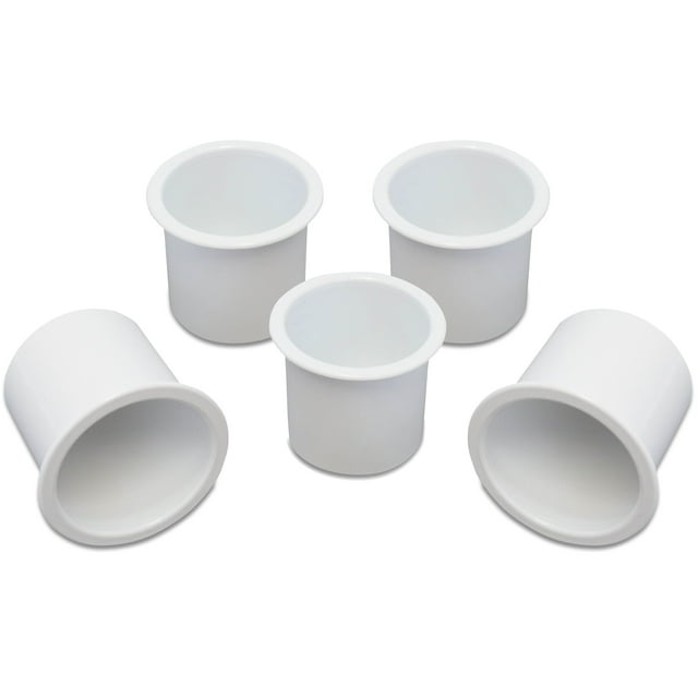 5 Cup Holder Plastic Pocket Recessed Drop In Insert Universal for Boat ...