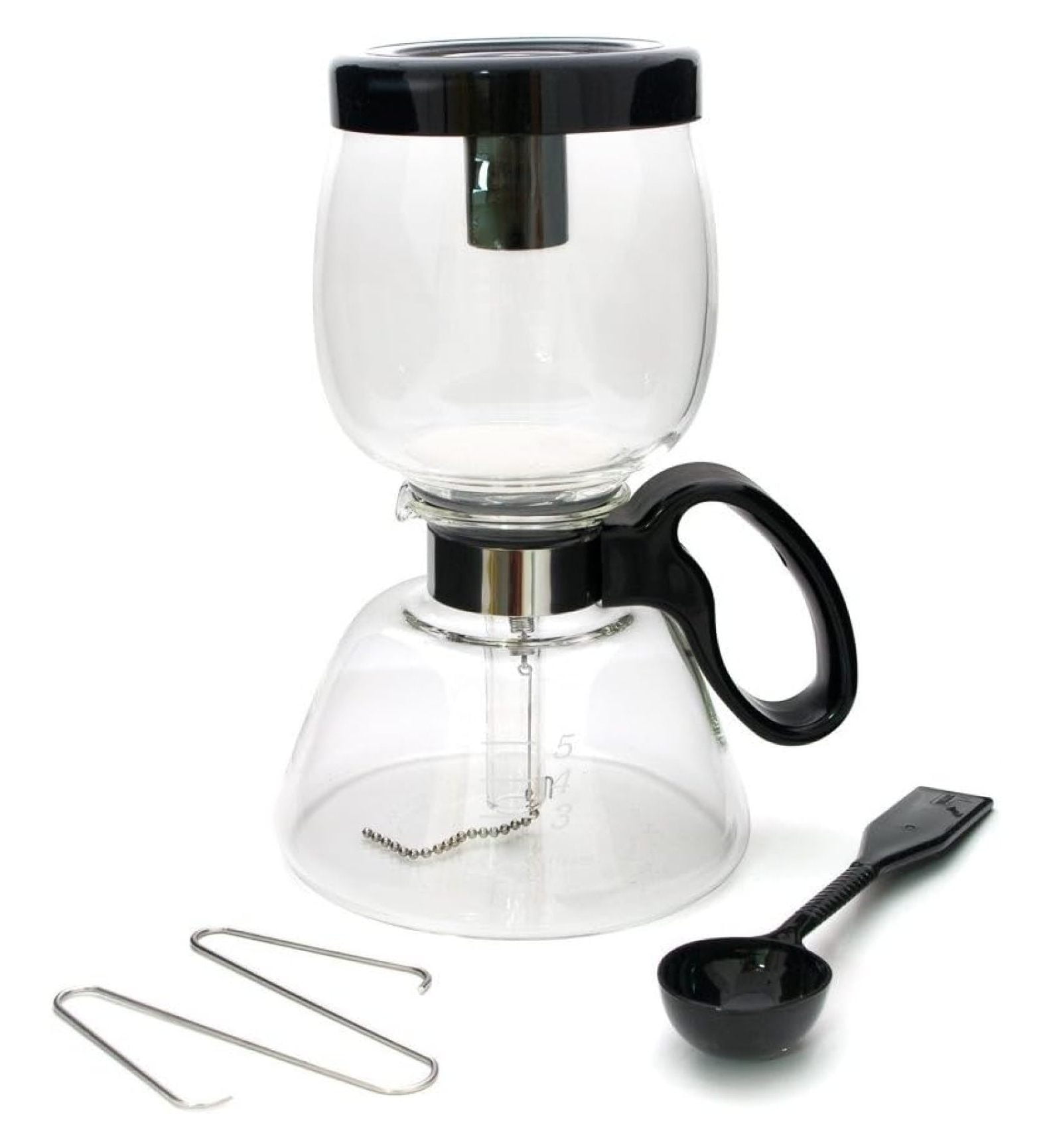 5-Cup Stovetop Siphon Coffee Maker, 15 Oz Vacuum Brew, Heat-Resistant ...