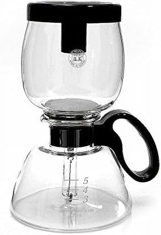 5-Cup Stovetop Siphon Coffee Maker, 15 Oz Vacuum Brew, Heat-Resistant ...