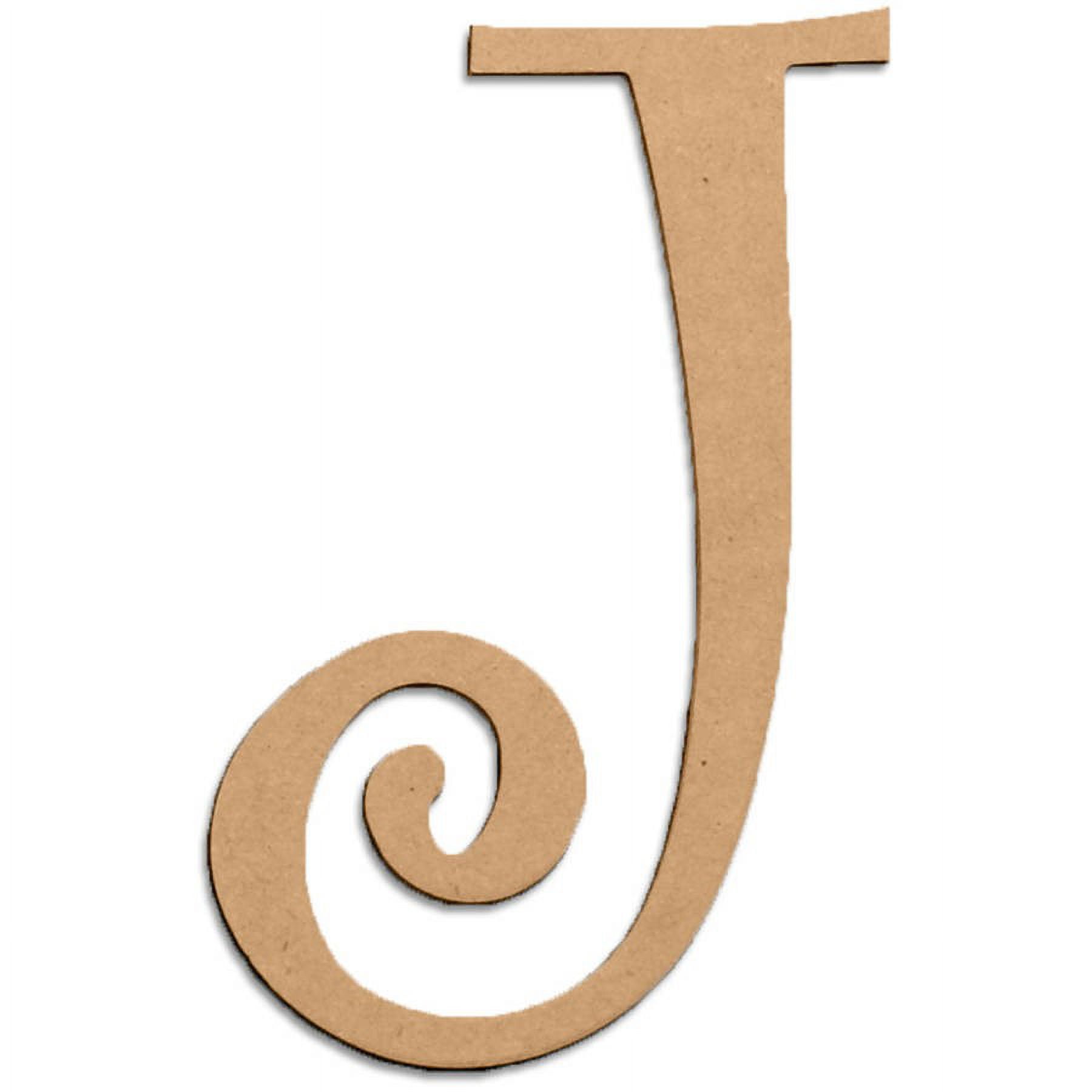 5" Curly Letter J - Walmart.com