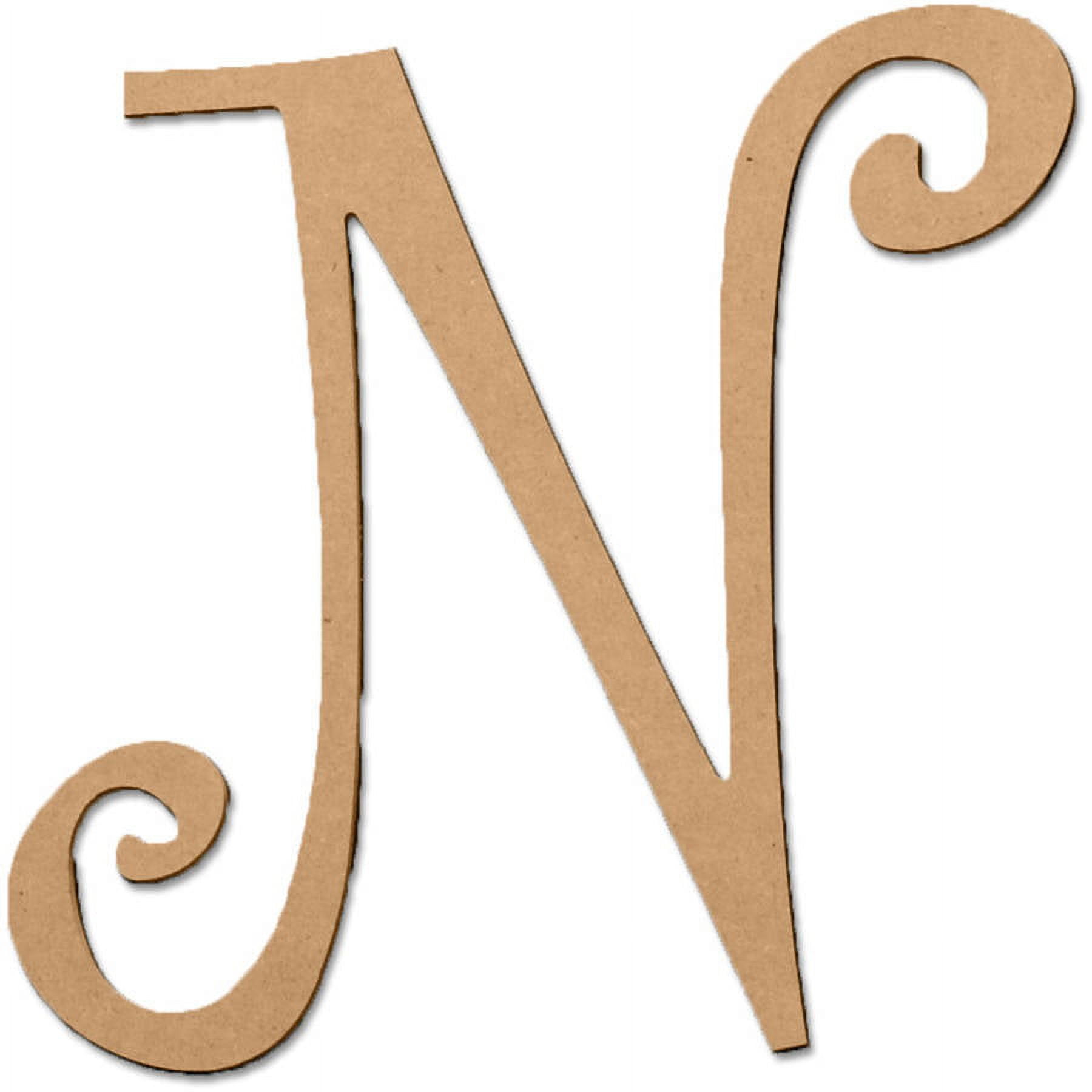 5" Curly Letter N, 1 Each - Walmart Business Supplies