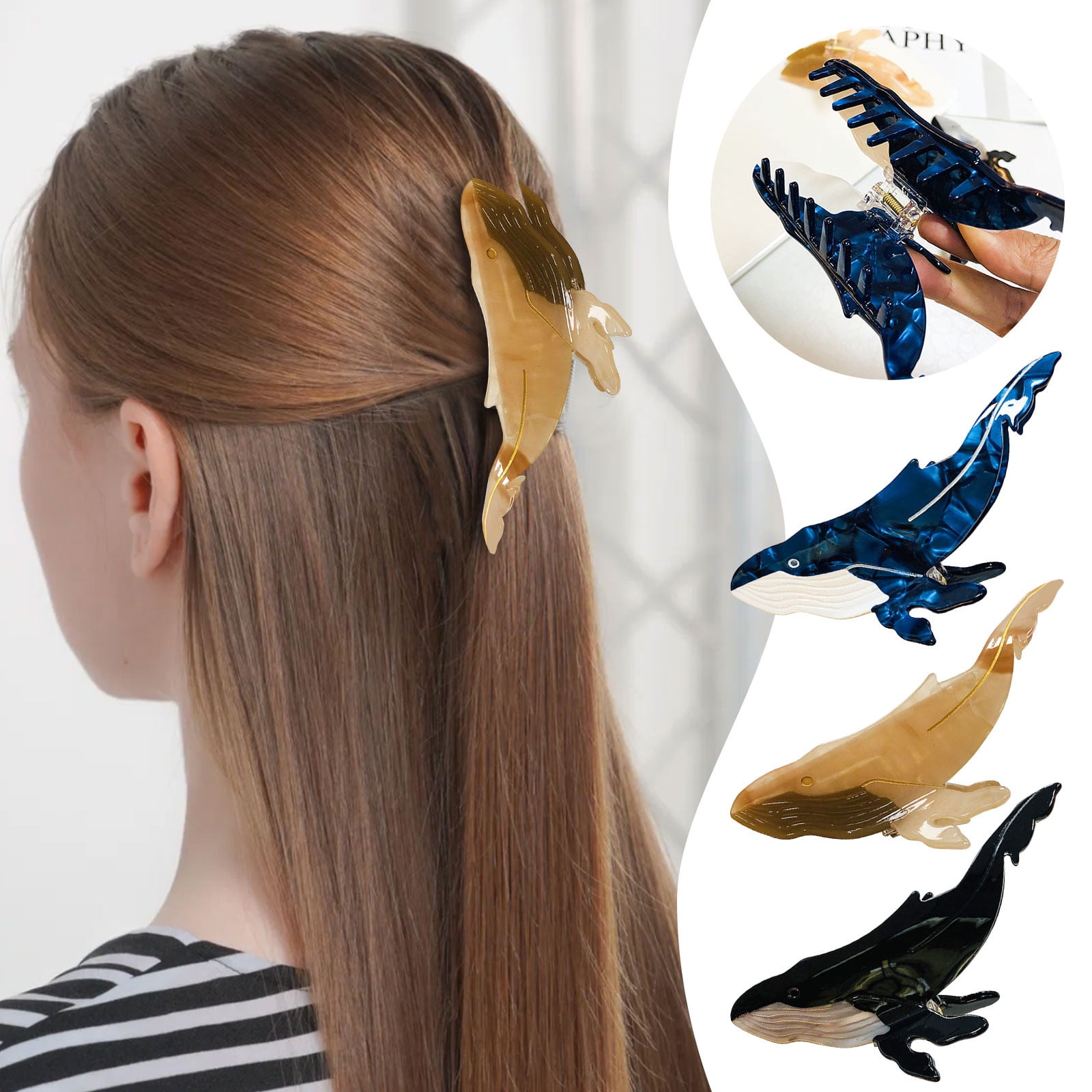 under 5, Cute Style Hair Clip, Back Of The Head Grabbing Clip, Durable ...