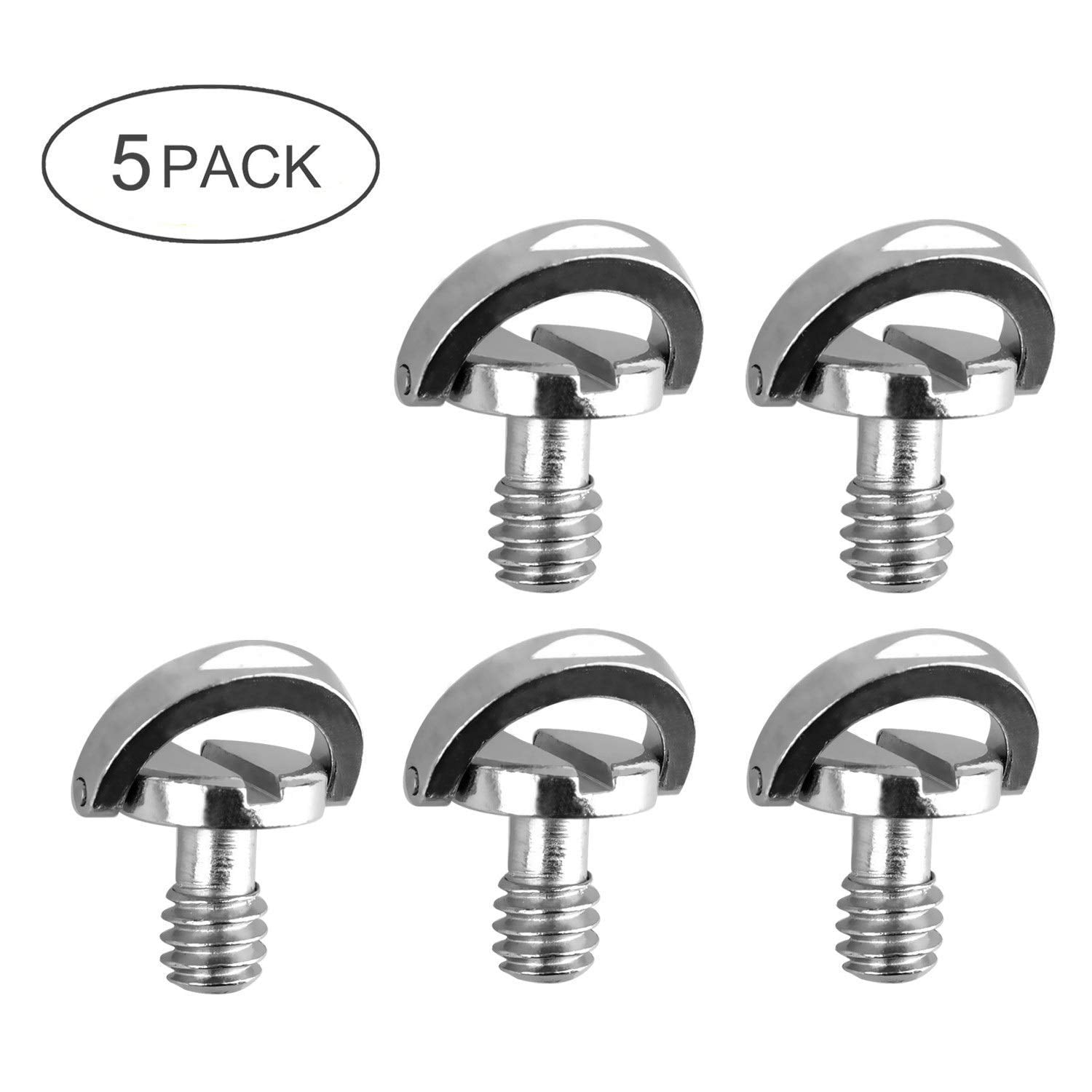 5 * D-ring Mounting Screw Adapter-Silver - Walmart.com