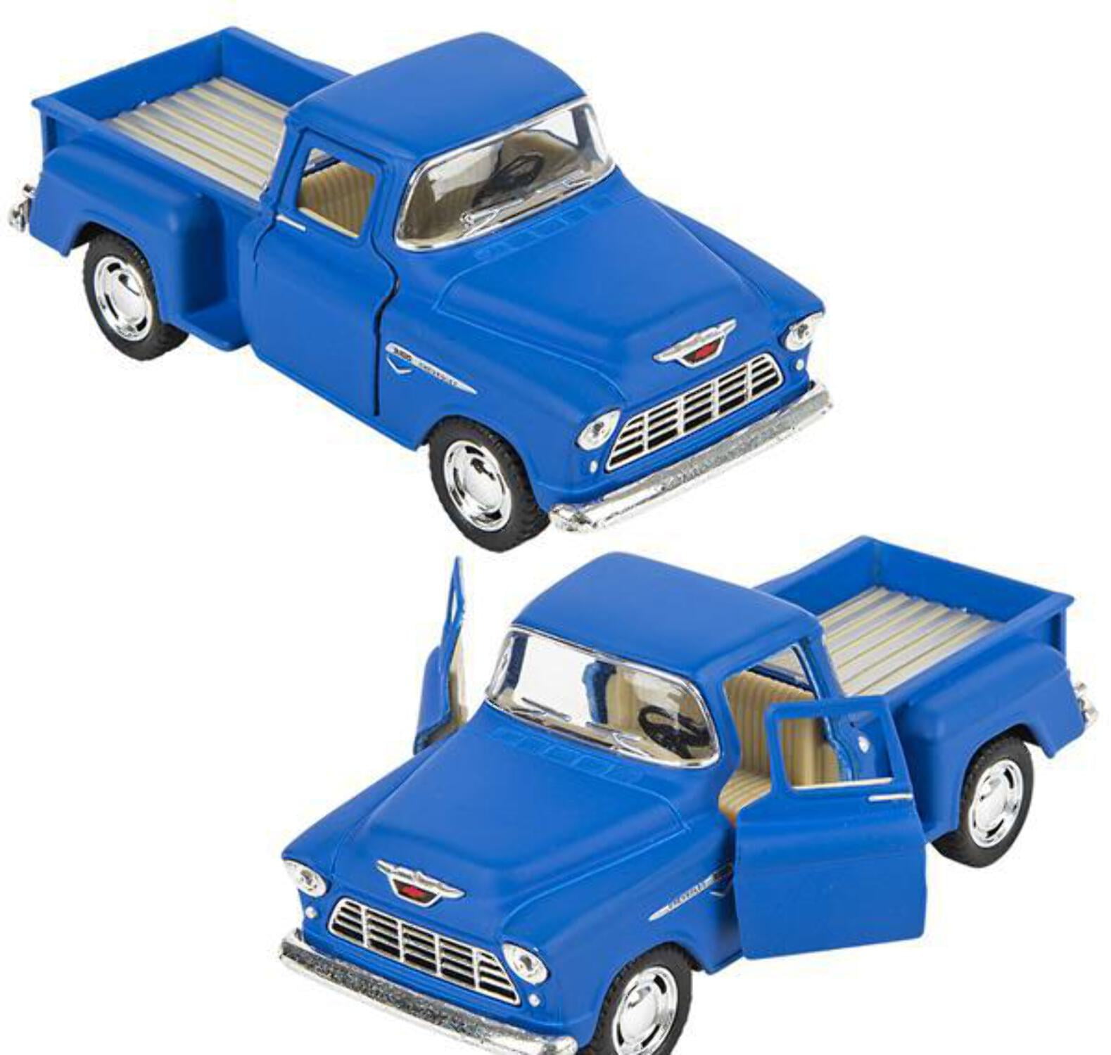 5" DIE-CAST 1955 CHEVY STEPSIDE PICK UP BLUE - Walmart.com