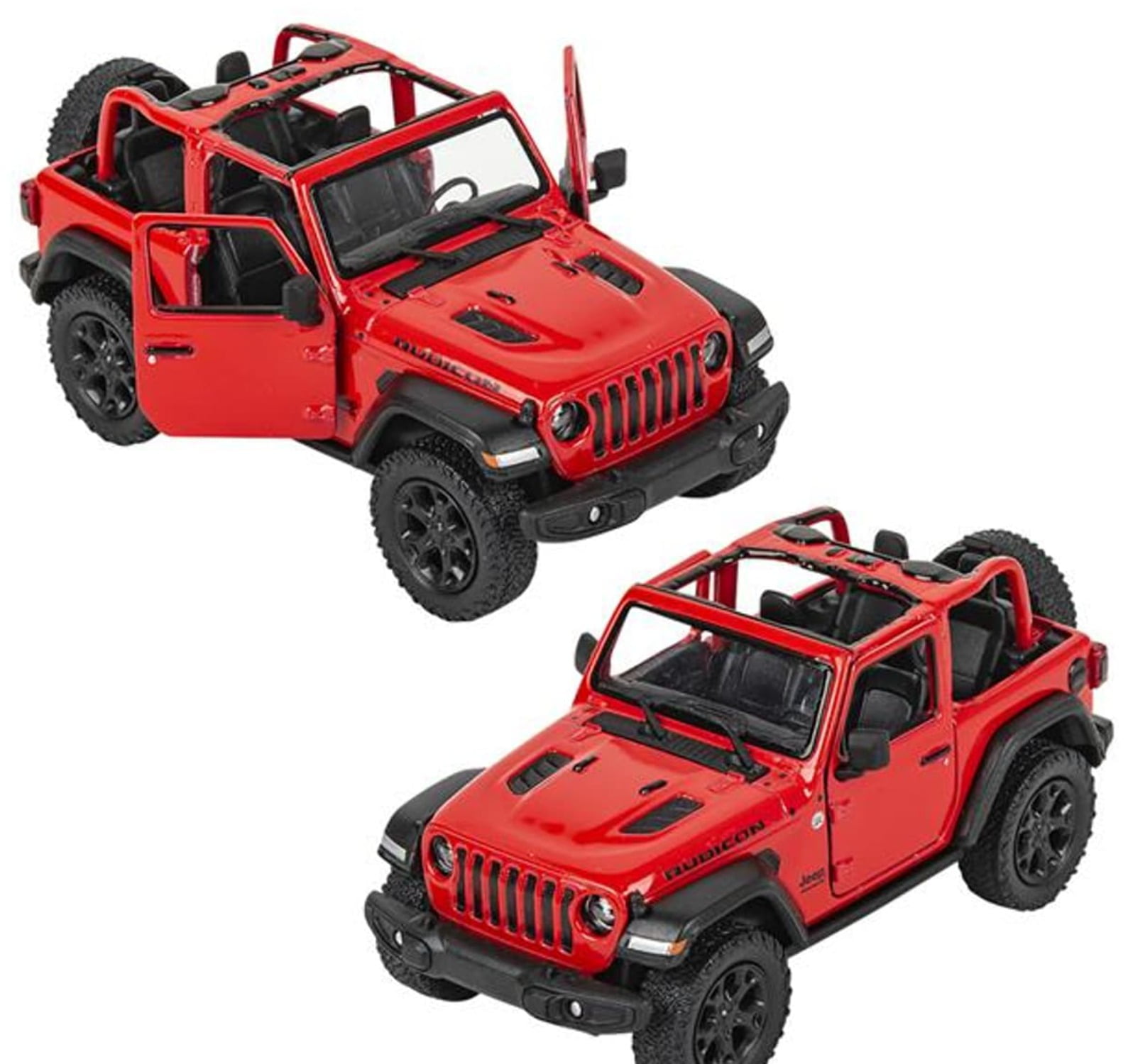 5" DIE-CAST 2018 JEEP WRANGLER OPEN TOP RED - Walmart.com