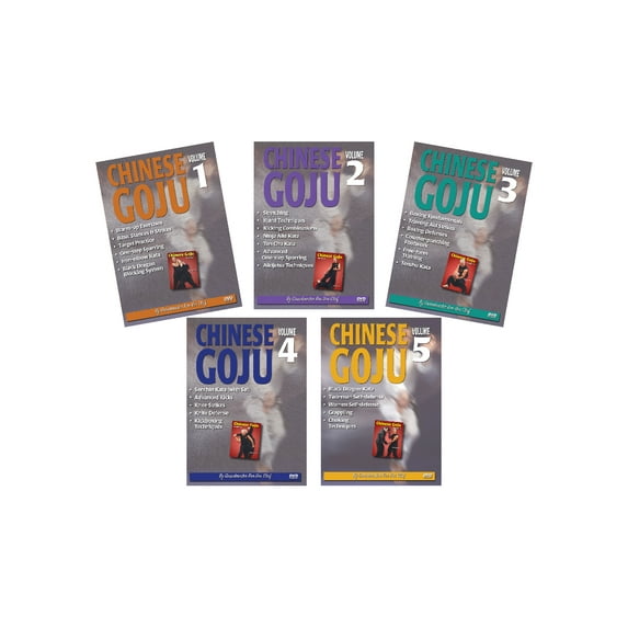 5 DVD Set Chinese Goju karate fighting, weapons, grappling, kata Ron ...