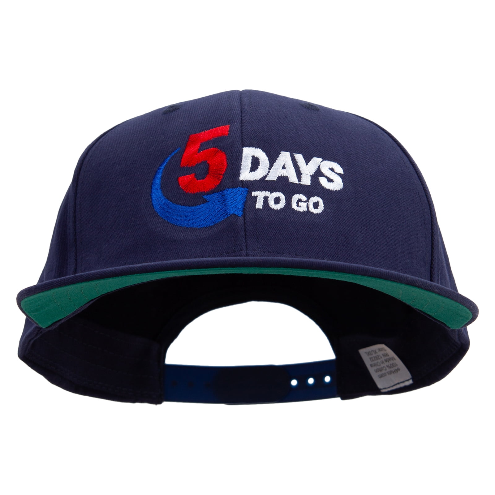 5 Days to Go Embroidered Brushed Cotton Twill High Profile Extra Size ...