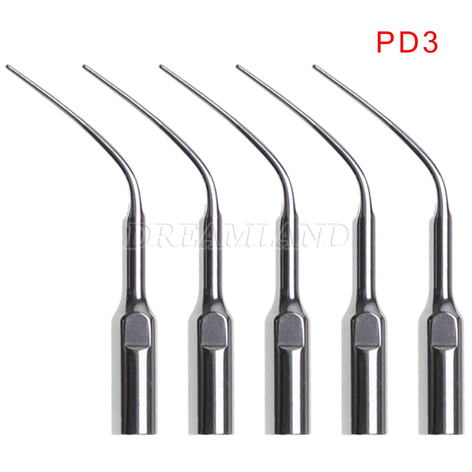 5 Dental Ultrasonic Perio Scaler Tip PD3 For DTE SATELEC SKYSEA ...