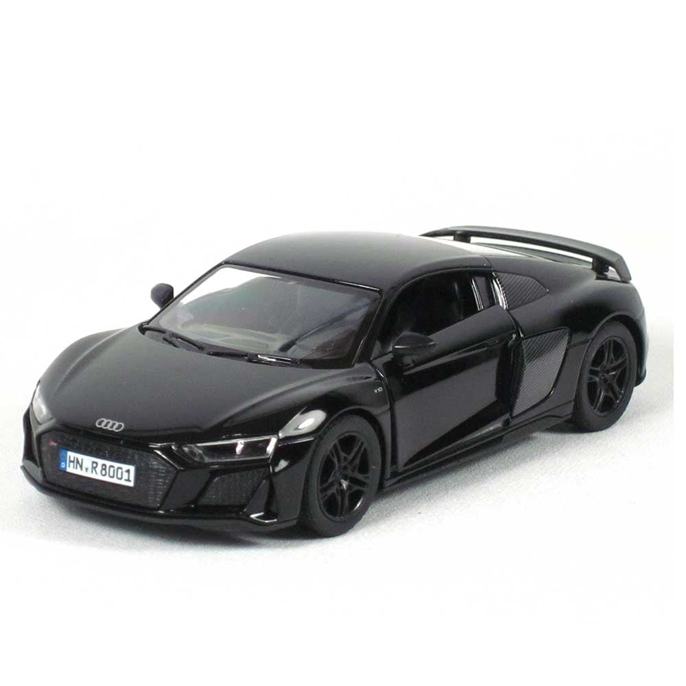 5" Die-cast: 2020 Audi R8 Coupe (Black) 1/36 Scale. Pull back n go ...