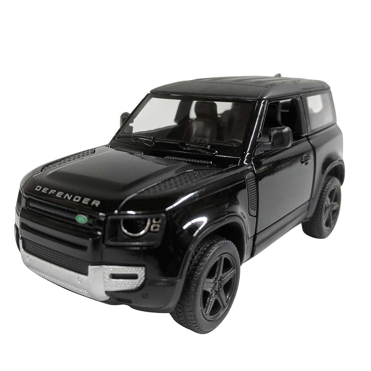 5" Die-cast: Land Rover Defender 90 (Black) 1/36 Scale - Walmart.com