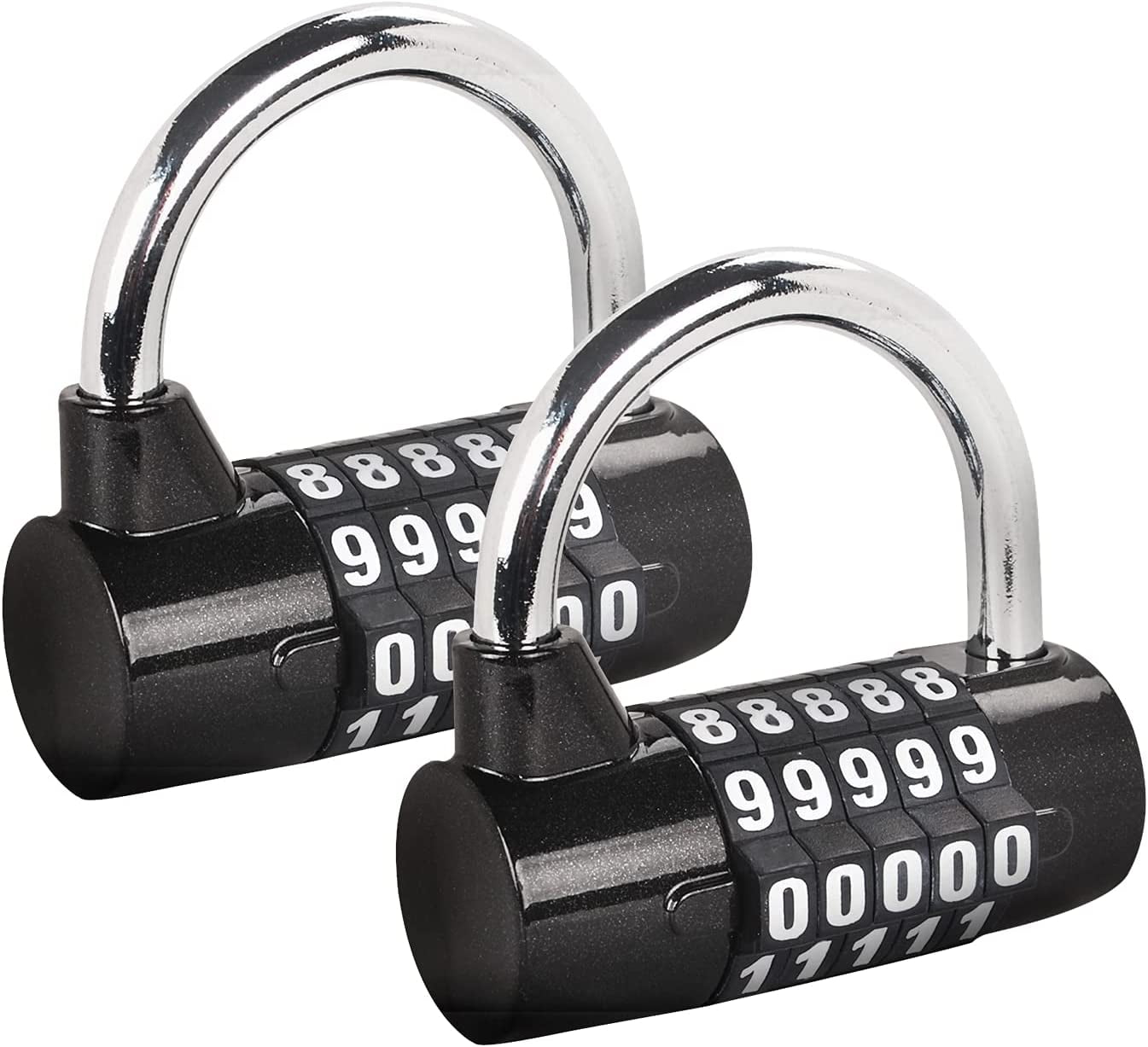 5 Digit Combination Lock,Gym Padlock,Replaceable Combination Lock ...
