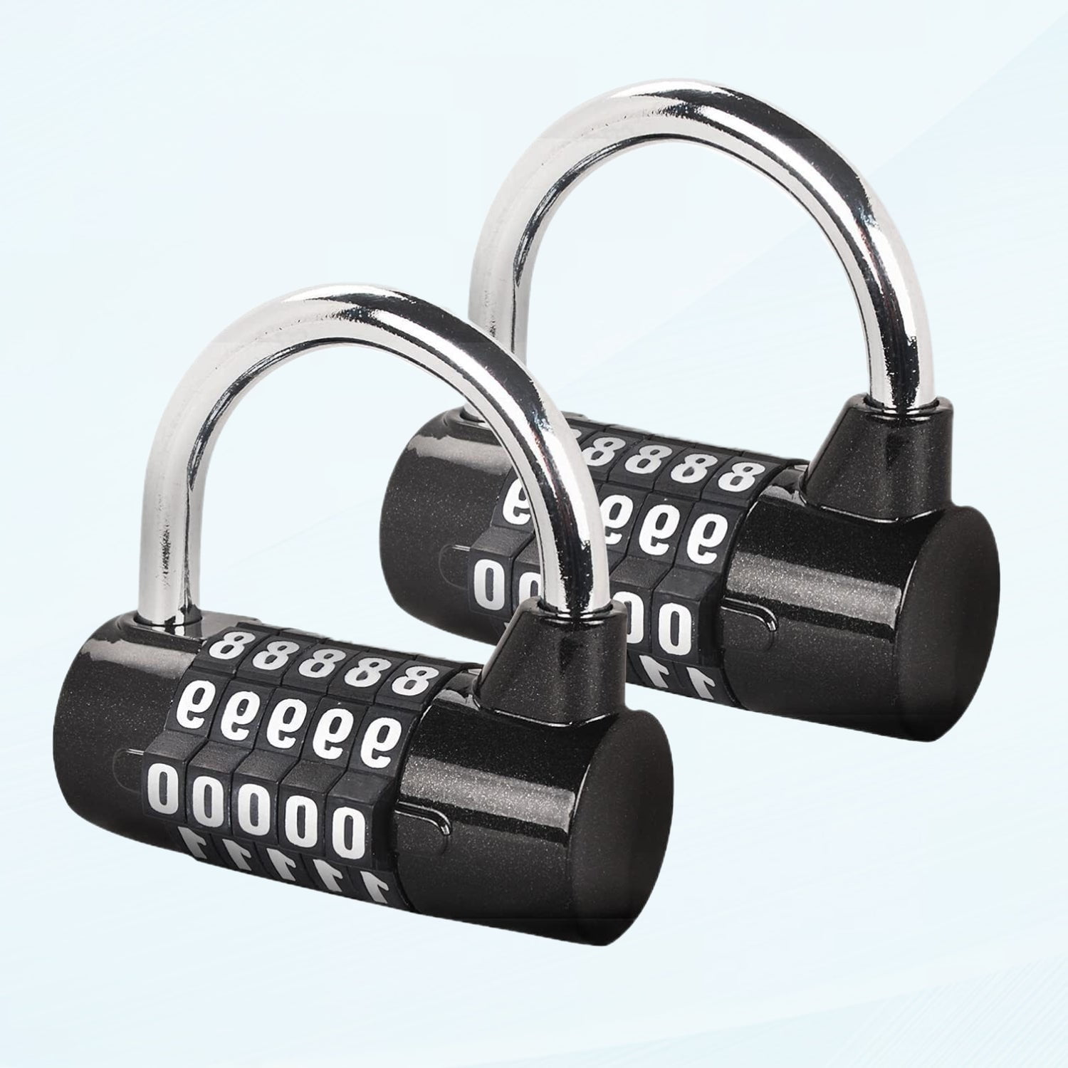5 Digit Combination Lock, Gym Padlock, Replaceable Combination Lock for ...