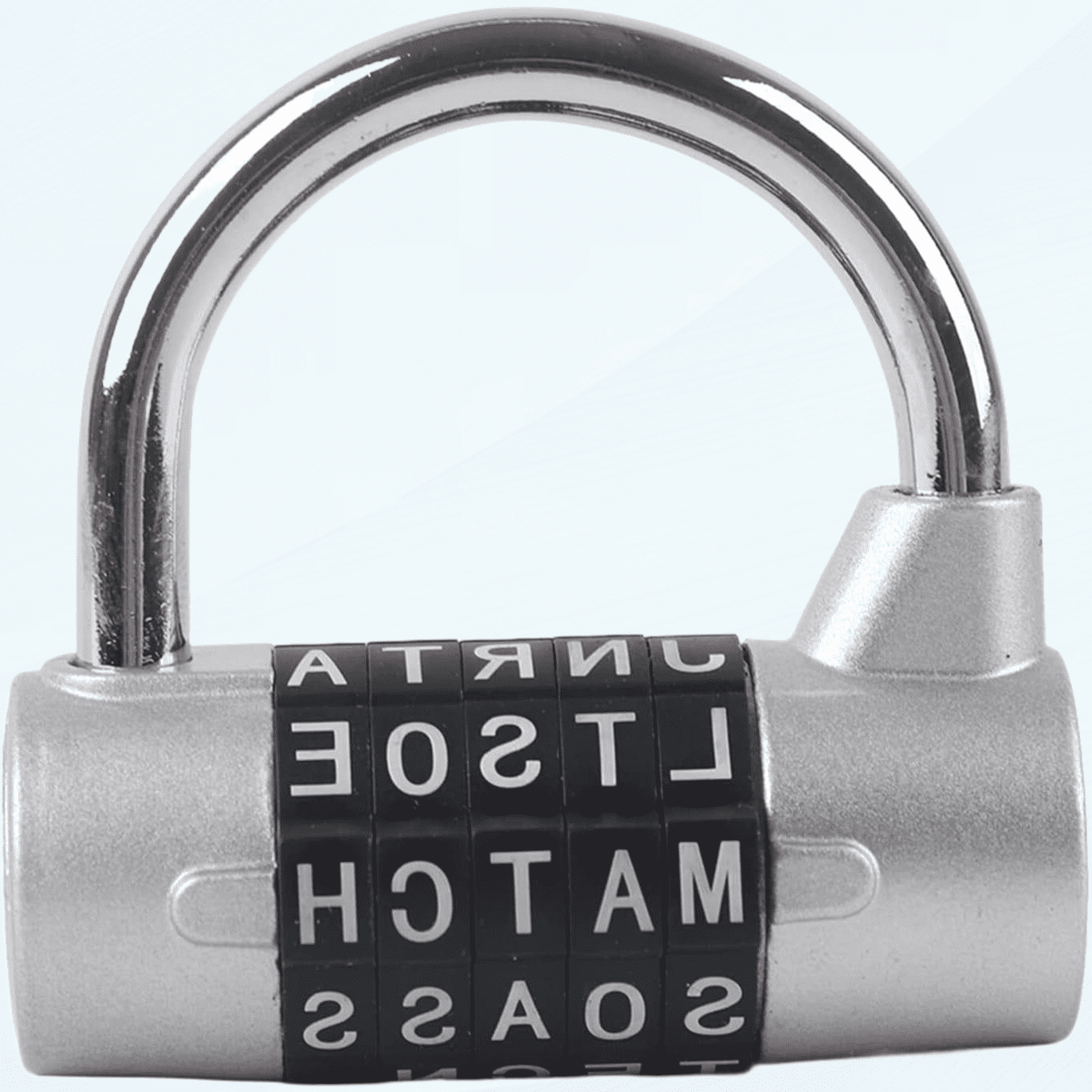 5 Digit Combination Lock, Padlock 5 Letter Word Lock, Outdoor ...