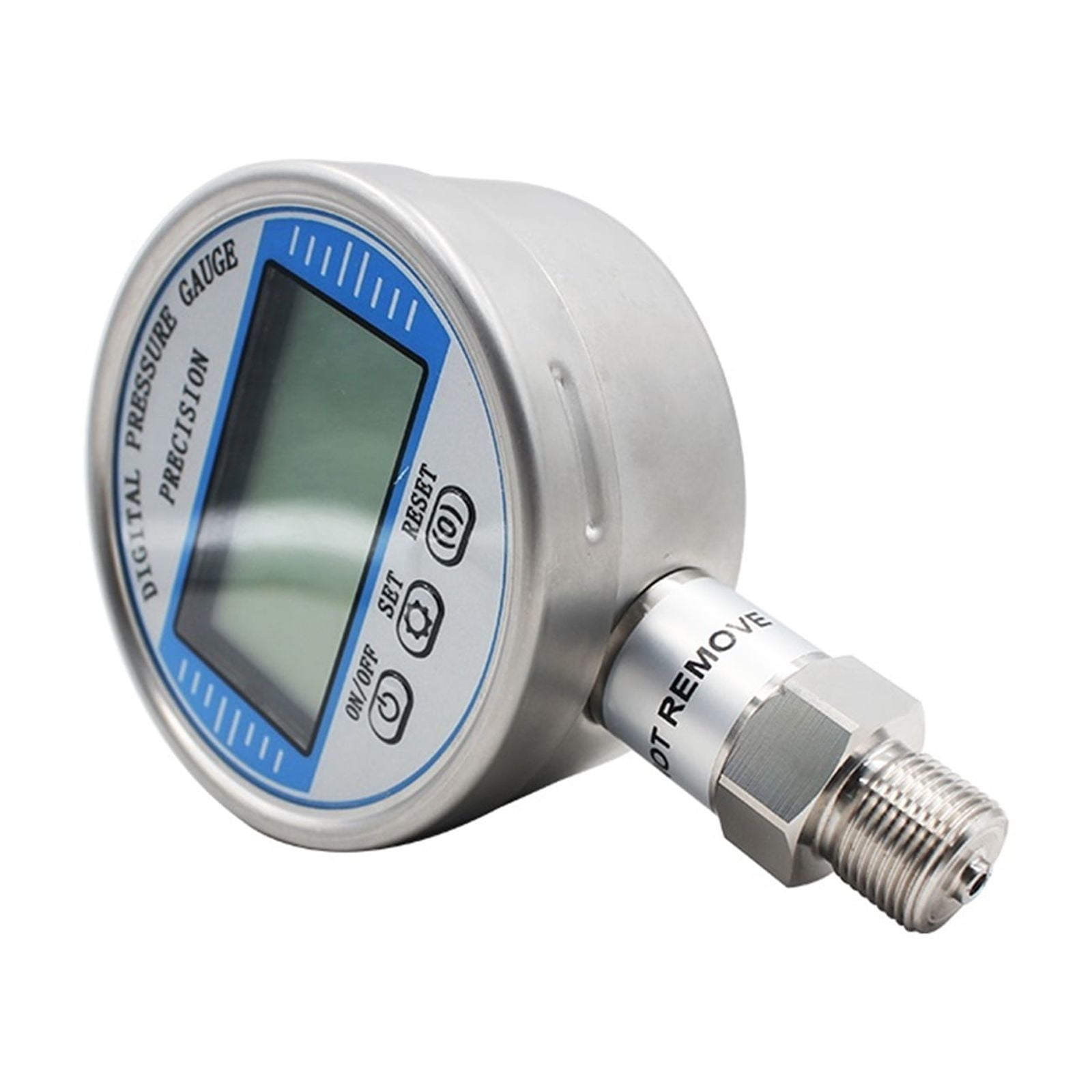 5 Digits 100mm LCD Display Digital Pressure Gauge, High Precision Psi Bar Mpa Digital Fuel Oil ...