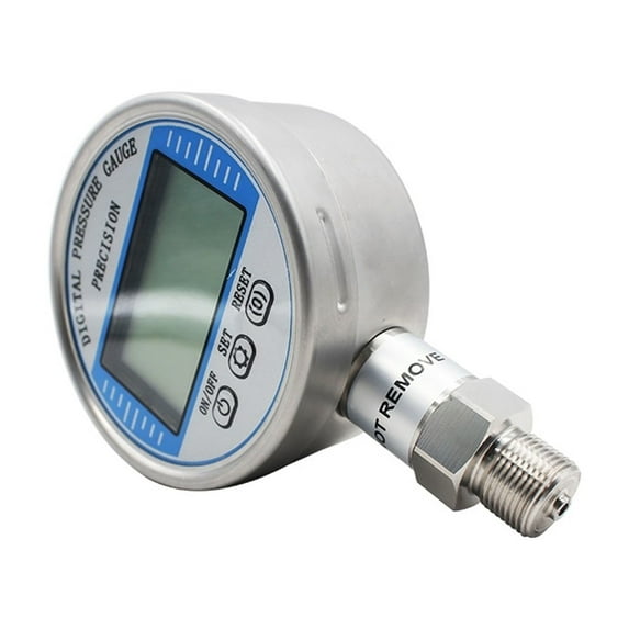 5 Digits 100mm LCD Display Digital Pressure Gauge, High Precision Psi ...