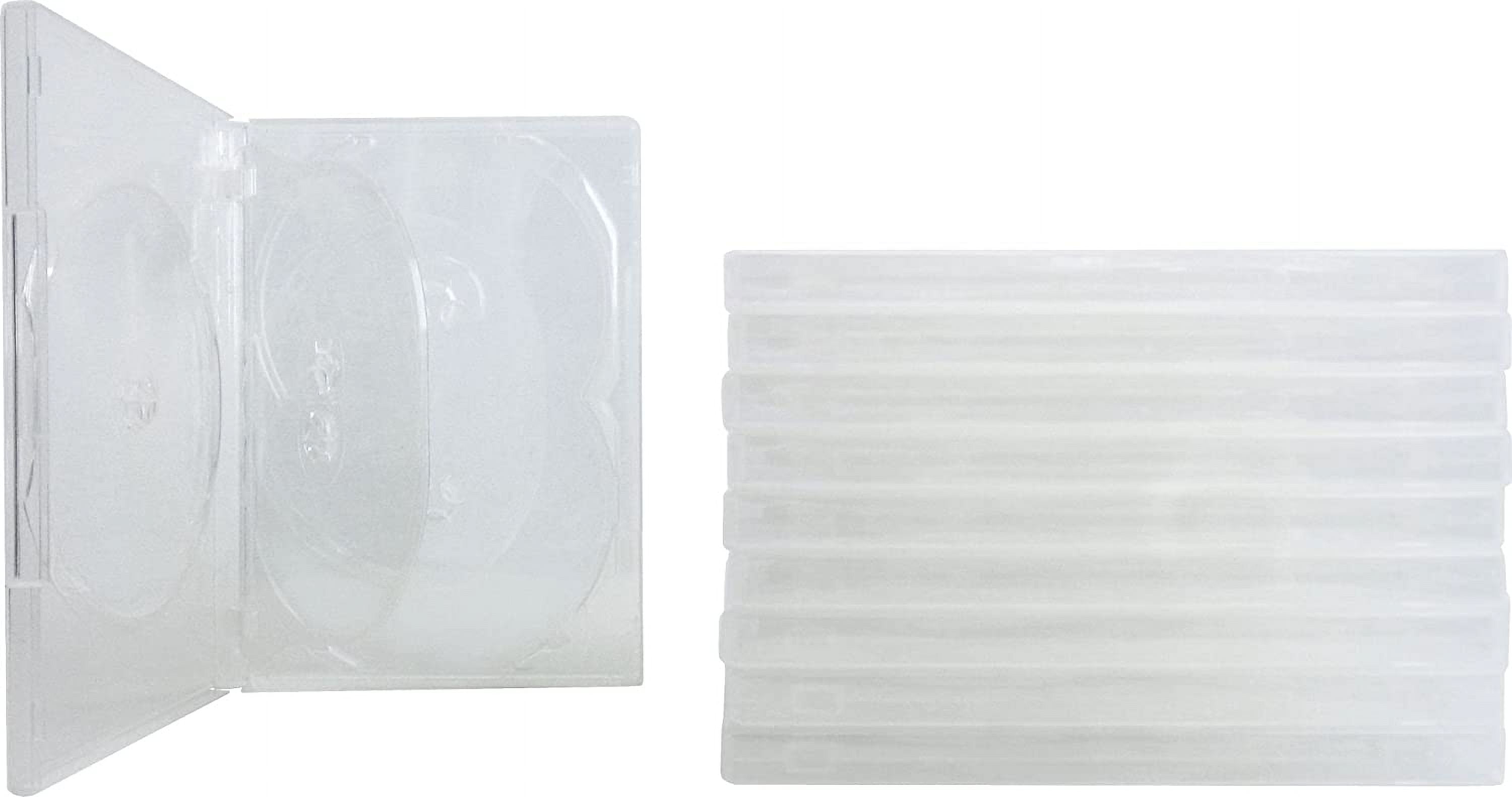 5-Disc Capacity Super Clear 14MM Empty Replacement Cases with Wrap ...