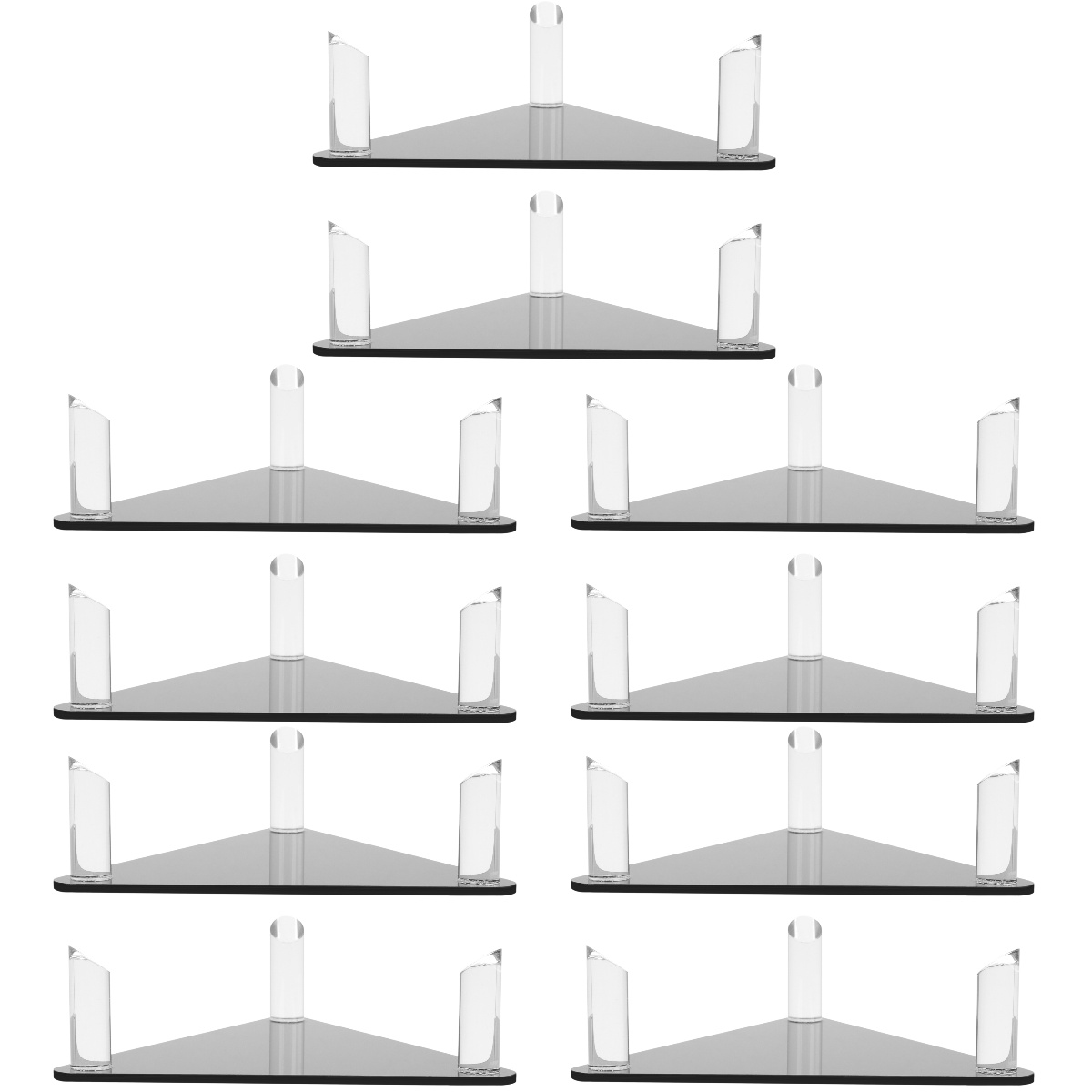 5 Display Stand Baseball Rack Football Boot Case Rugby Fitness Black ...