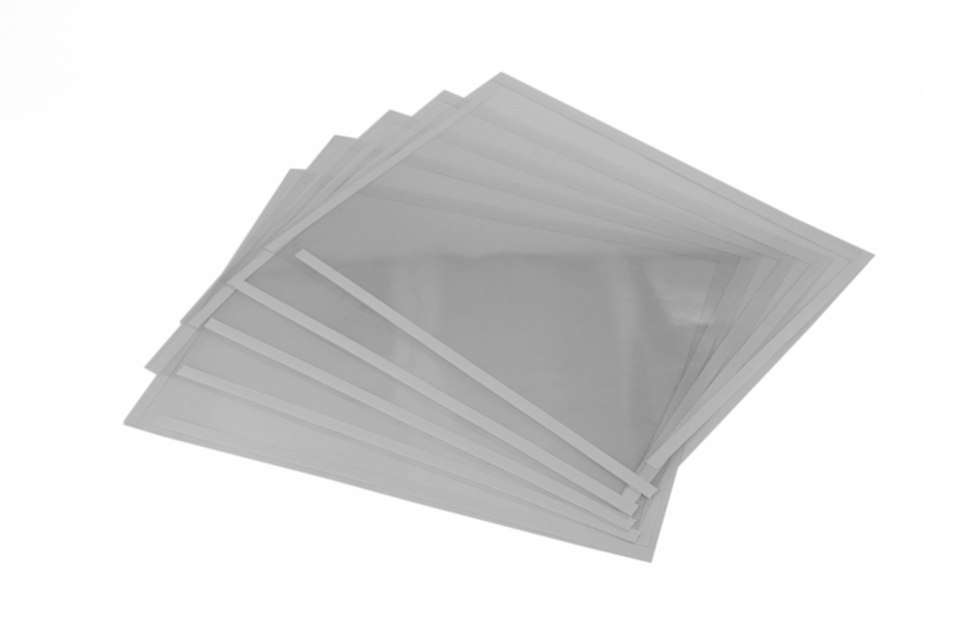 5 Dragway Tools 15-3/4" x 12" Window Films for Model 25 SBC90 Sandblast ...