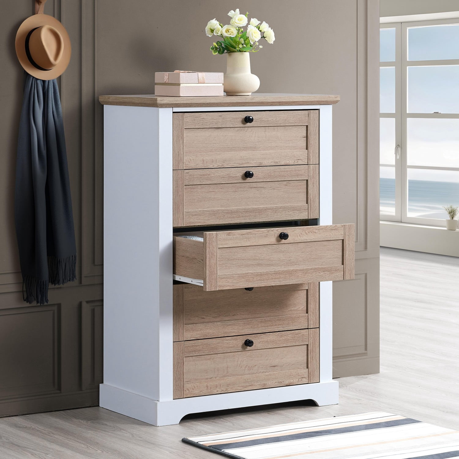 5 Drawer Chest With Interlock Drawer Feature – Drawer Slide And ...