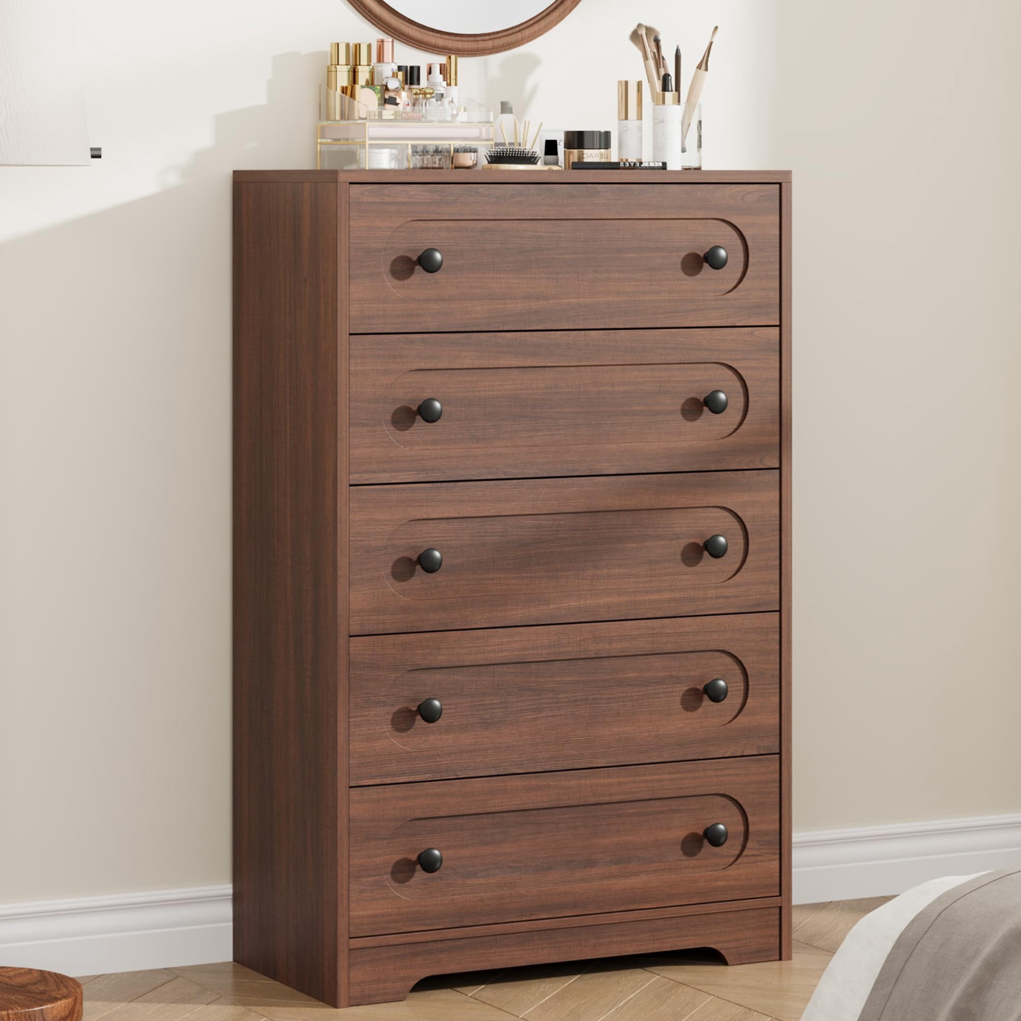 5 Drawer Dresser for Bedroom, 50" Tall Large Dresser with Deep Drawers ...