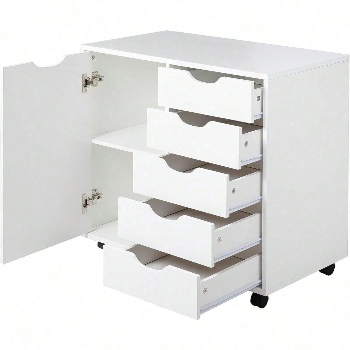 5 Drawer Dresser for Bedroom, Stylish Tall Dressers with Wheels ...