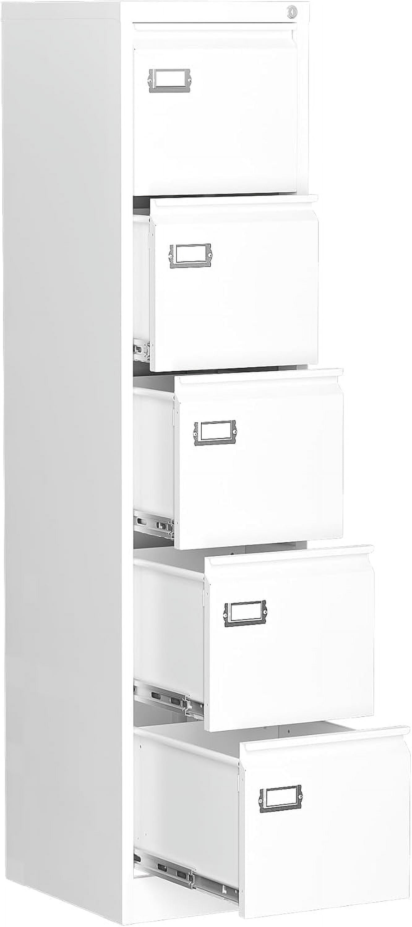 5 Drawer File Cabinet, Filing Cabinets for Home Office, Vertical File ...
