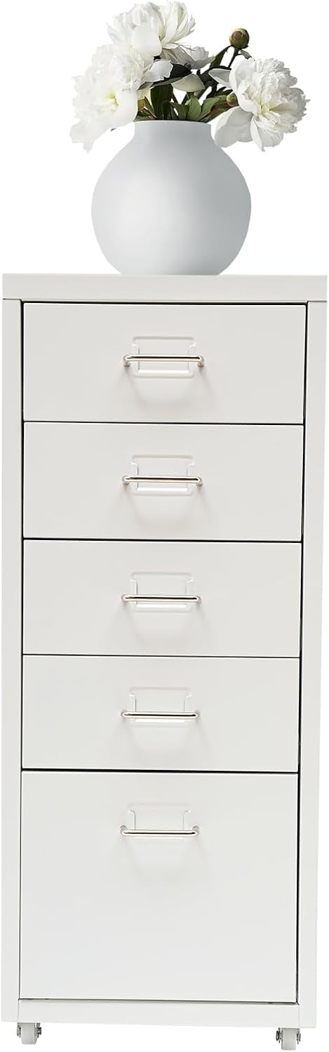 5 Drawer File Cabinet, Metal Vertical File Storage Cabinet, Vertical ...