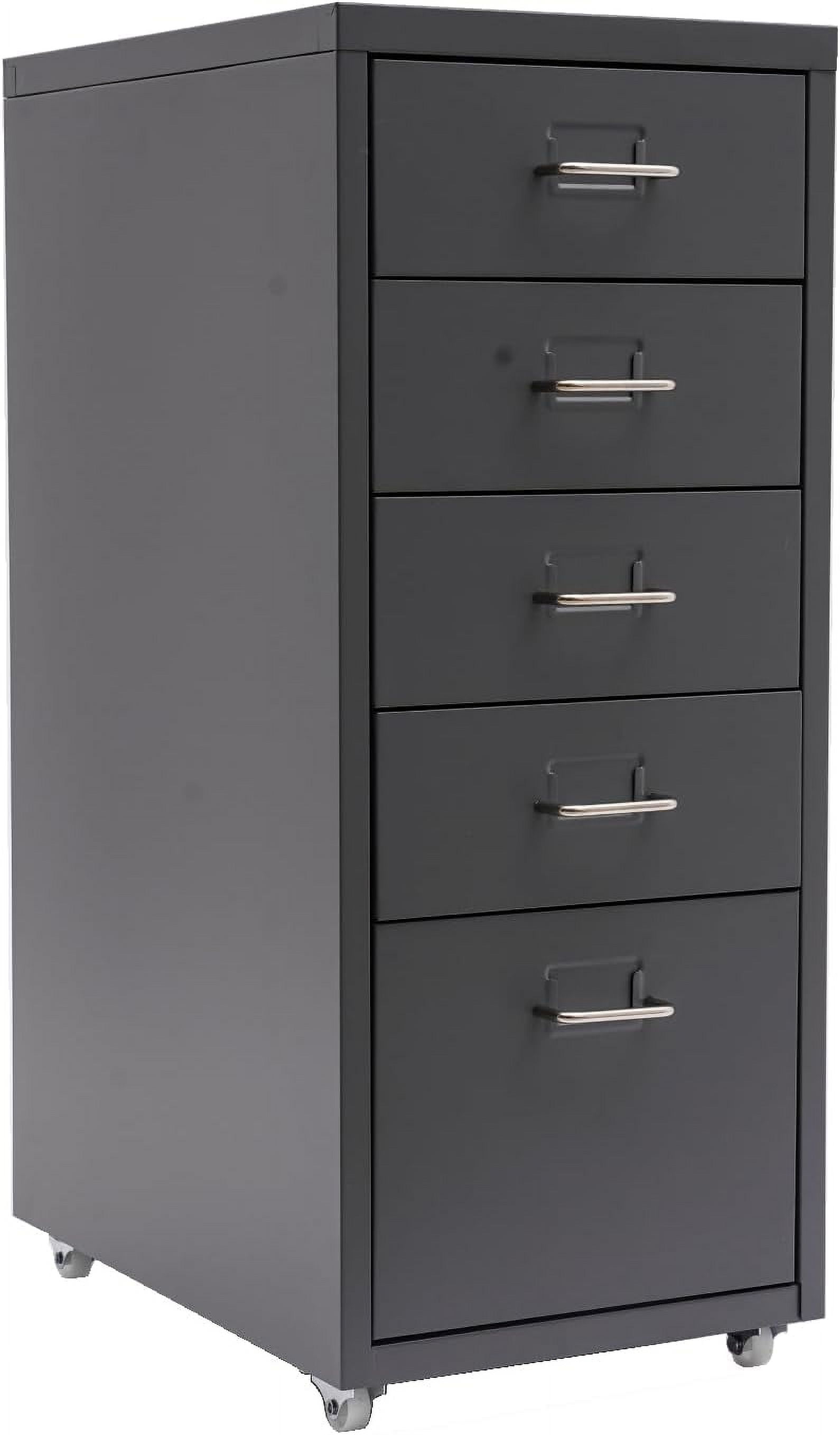 5 Drawer File Cabinet, Mobile Classification Storage Cabinet Filing ...