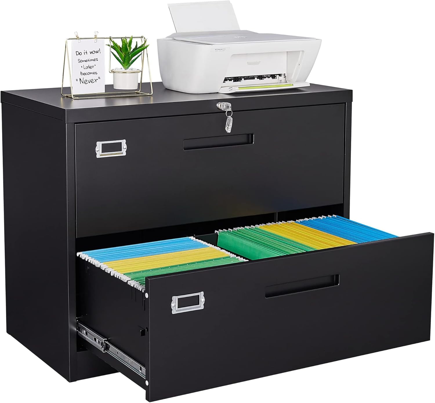 5 Drawer File Cabinet with Lock,Metal Lateral Filing Cabinets for Home ...