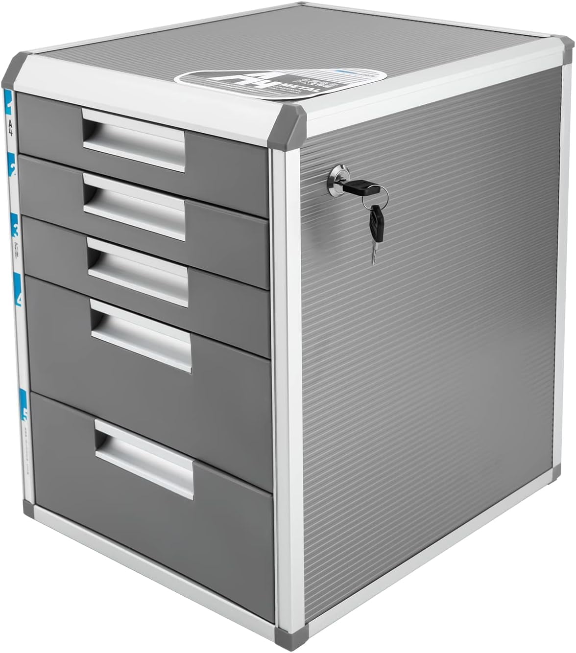 5 Drawer File Sorters, Desktop Drawer Paper Organizer with Label and ...