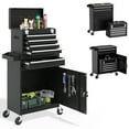 5 Drawer Mechanic Tool Chest - Heavy-Duty, Rolling, Keyed Lock, Work ...