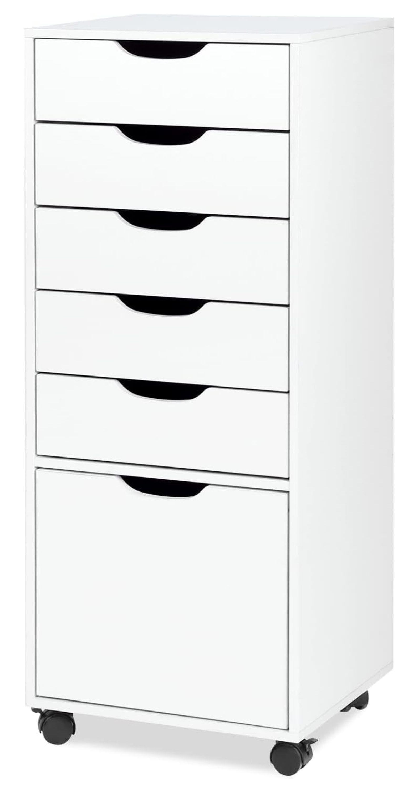 5-Drawer Organizer with Bottom Cabinet Storage, Tall Chest of Drawers ...