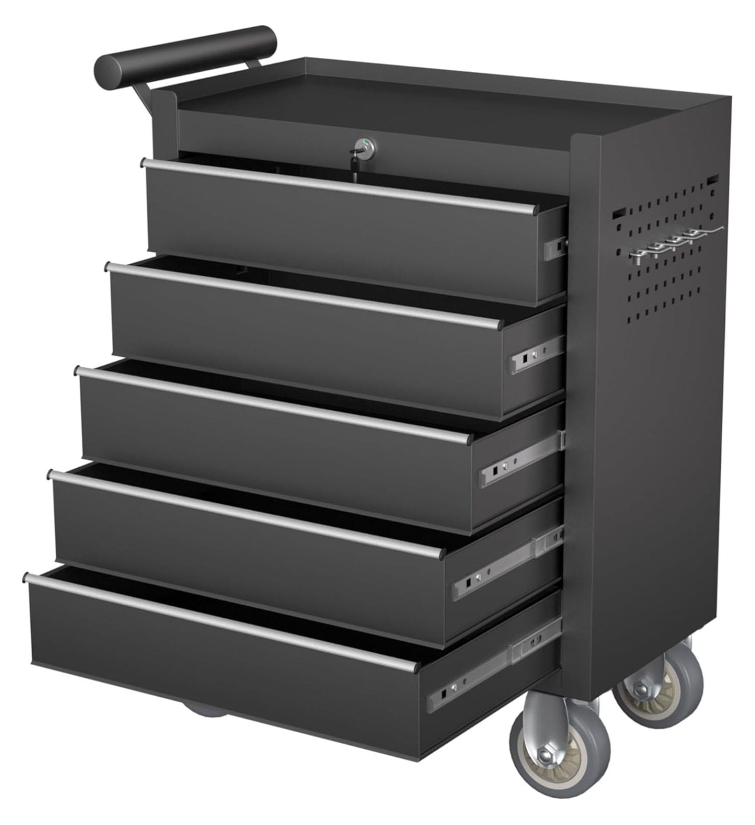 5-Drawer Rolling Tool Chest, Heavy Duty Rolling Tool Box, Metal Tool ...